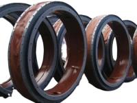 China Non Metallic Round Fabric Duct Expansion Joint Dual Axis Compensator 300mm for sale