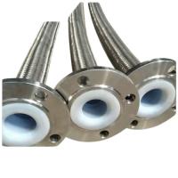 China Stainless Steel PTFE Pipe Chuck Lined With PTFE Braided Hose for sale