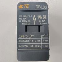 China TE Connectivity DBL80 80A DIN Rail Power Distribution Block 1SNL308010R0000 1000V AC 1500V DC for sale