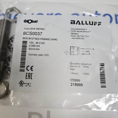 China Balluff BCS M12T4D2-PSM40C-S04G | M12 Capacitive Sensor, 4mm Range, PNP NO, M8 for sale