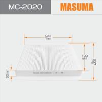 China 25*24.5*4cm MC-2020 MASUMA Auto Spare Parts Cabin Filter for HONDA CIVIC 80292-SMG-E01 for sale