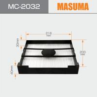 China MC-2032 MASUMA Auto Car Cabin Air Filter for SUBARU FORESTER X7288SA000 X7288SA010 Yes for sale