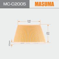 China MC-C2005 MASUMA NO. Cabin Filter for INFINITI JX35 27277-3JC1A 27277-3JC1B 27277-3JC2A for sale
