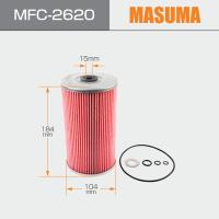 China MFC-2620 MASUMA Engine Oil Filter for HINO TRUCK 15607-1070 15607-1100 S1560-71562 for sale
