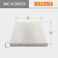 China Hyundai Santa Fe II 2003- Air Cabin Filter 97133-3K000 MC-K3003 MASUMA Ecommerce Goods for sale