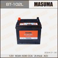 China 12V 60AH 636 CCA Auto Batteries for Car MASUMA BT-102L Electrical Systems 75D23L for sale