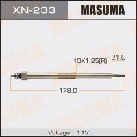China Glow Plug D17A2 1700cc XN-233 MASUMA Auto Style for NISSAN AD 11065-AD200 11065-AD21A for sale