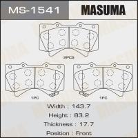 China SEQUOIA K6 JAPANESE CAR Brake Pads 04465-60280 0446560300 ASV40L from MS-1541X MASUMA for sale