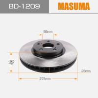 China OE NO. 43512-20590 auto brake disc brake rotors for TOYOTA CELICA by MASUMA 1989-1994 for sale