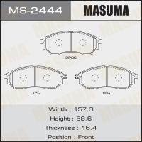 China MASUMA NO. MS-2444N 5001115 Ceramic Auto Brake Pads for Nissan 41060-EG090 41060CC090 for sale