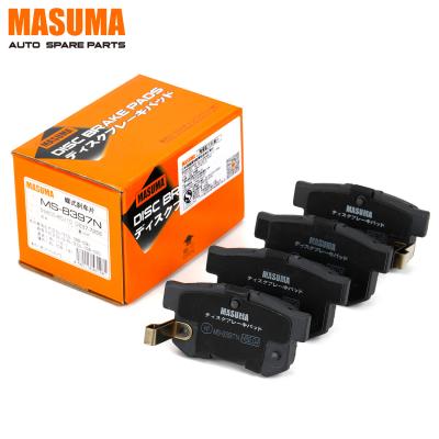 China MASUMA NO. MS-8397N Front Axle Brake Pads for HONDA ASV40L Advanced Quiet 55800-80J10 for sale