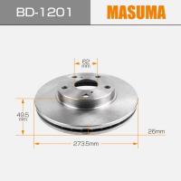 China Japanese Car Brake Disc MFD-2229 for Toyota Auris NDE150L 43512-12690 43512-02180 Top- for sale