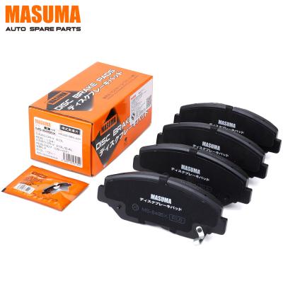 China CR-V II RD Auto Parts MASUMA NO. MS-8485X Quiet Brake Pads No Noise 45022-S9A-A01 J10 for sale