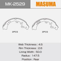 China 044950K070 MASUMA Auto Spare Parts For TOYOTA FORTUNER Drum Brake Shoes 04495-0K120 for sale
