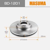 China Auto Car Brake Disc For TOYOTA AURIS / COROLLA 43512-12690 43512-02180 for sale
