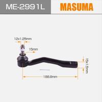China ME-2991L MASUMA Ball Joint tie rod end 45047-29075 45047-29105 for TOYOTA CALDINA for sale
