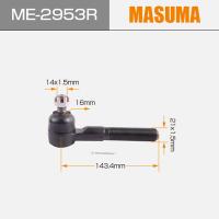 China Product group name Tie rod ends for replace/repair ME-2953R MASUMA 45045-69065 4504469125 for sale