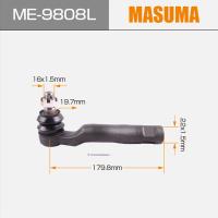 China Left Tie Rod End for Lexus LX450D VDJ201L ME-9808L MASUMA 45047-69145 45047-69146 for sale