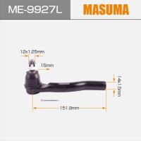 China JAPANESE CAR ME-9927L MASUMA Ball Joint tie rod end for HONDA CR-V Position Left for sale