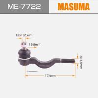 China ME-7722 MASUMA Automatic tie rod end MB831044 MR296274 for MITSUBISHI TRUCK ready to ship for sale