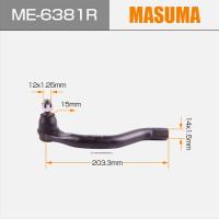 China STE-2035 ME-6381R MASUMA Tie Rod End for HONDA CIVIC HYBRID 53540-SNA-A01 53540-SNA-A02 for sale