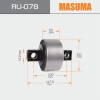China Auto Bushing MASUMA NO. RU-078 for UD NISSAN DIESEL TRUCK CD53 Dependable Performance for sale