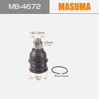 China 5703967ASX MB-4672 MASUMA Auto Suspension Systems Right Ball Joint for LANCER VII CS A for sale