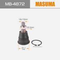 China MASUMA NO. MB-4872 Auto Suspension Systems Ball Joint Unbeatable for NISSAN CEFIRO A32 for sale