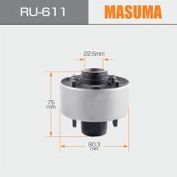 China RU-611 MASUMA Car Lowed Arm Mounting Bush VQ37VHR HV36 48660-30260 48660-30260 48670-30260 for Toyota Crown for sale