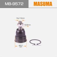 China MB-9572 Ball Joint 54524-EA000 for NISSAN NAVARA D40M 2500cc YD25DDTI Turbo by MASUMA for sale