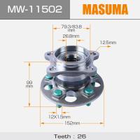 China 3DACF037D-2C Car Wheel Hub Bearing Unit for TOYOTA LEXUS RX300 42410-0E020 42410-48041 for sale