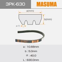China 3PK-630 MASUMA NO. Automatic Transmission Parts Rubber PK Belt for TOYOTA CARINA Now for sale