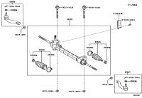 China Yes Toyota RAV4 Hydraulic Steering Rack 45510-42010 for SR-1012 MASUMA 45510-42060 for sale