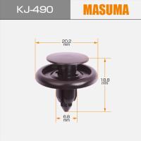 China 12*12*2cm Nylon KJ-490 MASUMA Universal Parts kit clips 90467-07166 for TOYOTA COROLLA JZS147 for sale