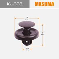 China KJ-323 MASUMA NO. Auto Fastener Bumper Plastic Clips 90467-10183 for TOYOTA VOLTZ for sale