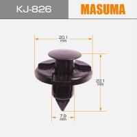 China KJ-826 MASUMA Universal Plastic Retainer Clip for NISSAN PRIMERA MR328954 01553-09321 for sale