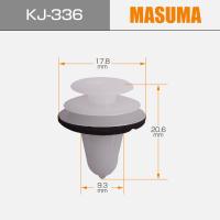 China Yes KJ-336 MASUMA Auto Fastener double Plastic clips 67771-13020 94530670 for CHEVROLET SPARK for sale