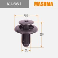 China NISSAN SUNNY Auto Clips Nylon Double Hood Seal Plastic Clips 12*12*2cm KJ-661 MASUMA for sale