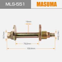 China MLS-551 MASUMA Auto CAR Accessories Universal Steel Camber Adjust Bolt for LEXUS GX470 for sale