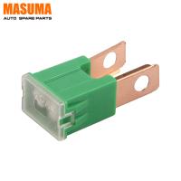 China Low Breaking Capacity 40A Green 12 pcs MASUMA LED Indicator Blade type fuse for URJ201L for sale