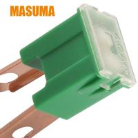 China Low Breaking Capacity 40A Green 12 pcs MASUMA LED Indicator Blade type fuse for URJ201L for sale