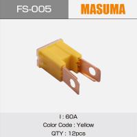 China 60A Yellow 12 pcs MASUMA Car Accessories Standard Fuse FS-005 for in ASV40L Automotive for sale