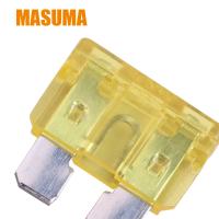 China Compact 20A Yellow 100 pcs MASUMA Safety System Clip Fuses 90982-09004 MS810967 URJ201L for sale