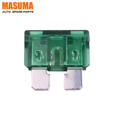 China FS-038 30A Green 100 pcs MASUMA auto Standard Blade Fuses 90982-07011 98200-33000 MS810969 URJ201L for sale