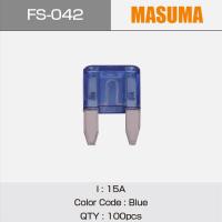 China FS-042 15A Blue 100 pcs MASUMA Car Accessories Fuse Kits 09481-15501 18790-05262 18980-04816 24319-C9915 for sale