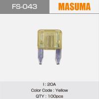 China MASUMA Car Accessories 09481-20501 18790-05263 18980-04817 24319-C9920 URJ201L 20A Yellow Blade Type Fuse for sale