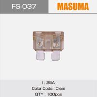 China FS-037 25A Clear 100 pcs MASUMA Auto system Blade Fuses MS810965 URJ201L General products for sale
