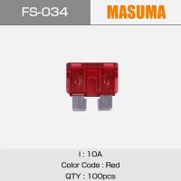 China MASUMA Car Auto Spare Parts Micro Fuses 10A Red 100 pcs 98200-31000 Automotive FS-034 for sale
