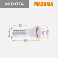 China MLS-074 Car Parts 40222-B6000 Steel Wheel Nut 12x1.25 ACV40N by MASUMA with ZINC Finish for sale
