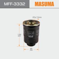 China MASUMA MFF-3332 Fuel Filter for 1980-2009 Japanese Cars with 42*42*30 cm Packing Size for sale